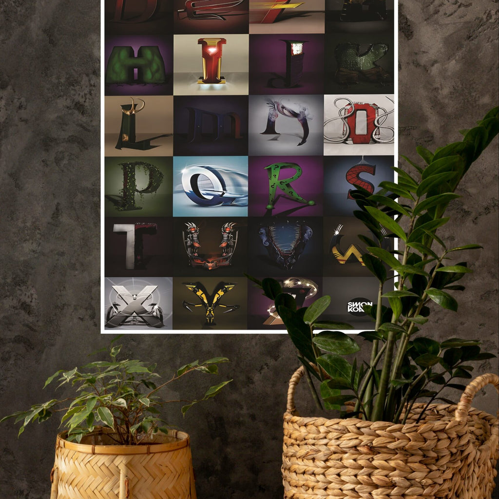 A Stunning DigItal Alphabet Poster | Gym and Motivational Quotes Poste ...