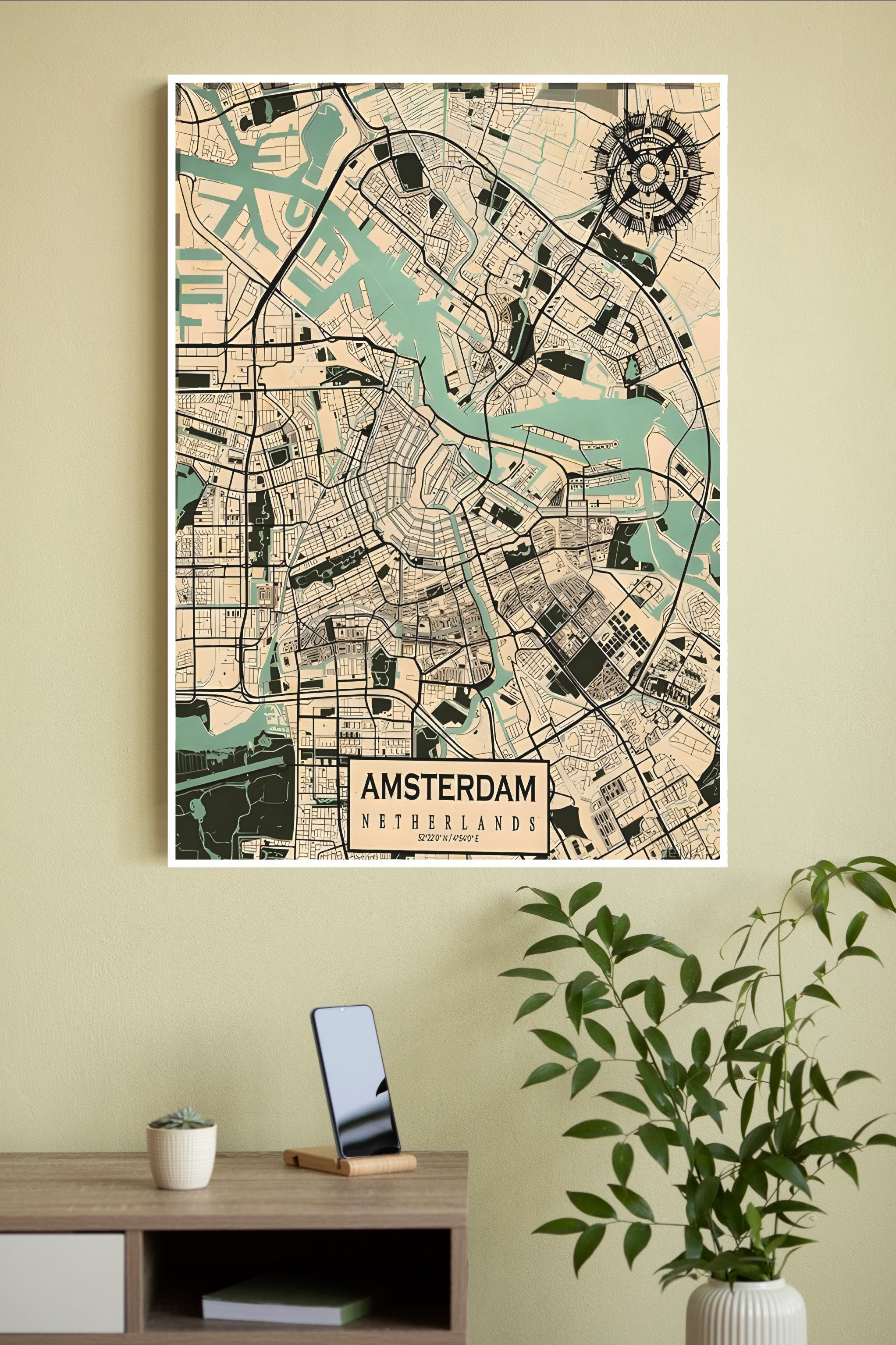 Amsterdam Capital of the Netherlands Poster | Map Posters – The Poster ...