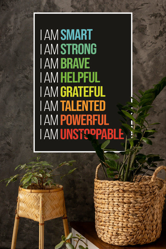 I am Smart Poster | Gym and Motivational Quotes Posters – The Poster Valley