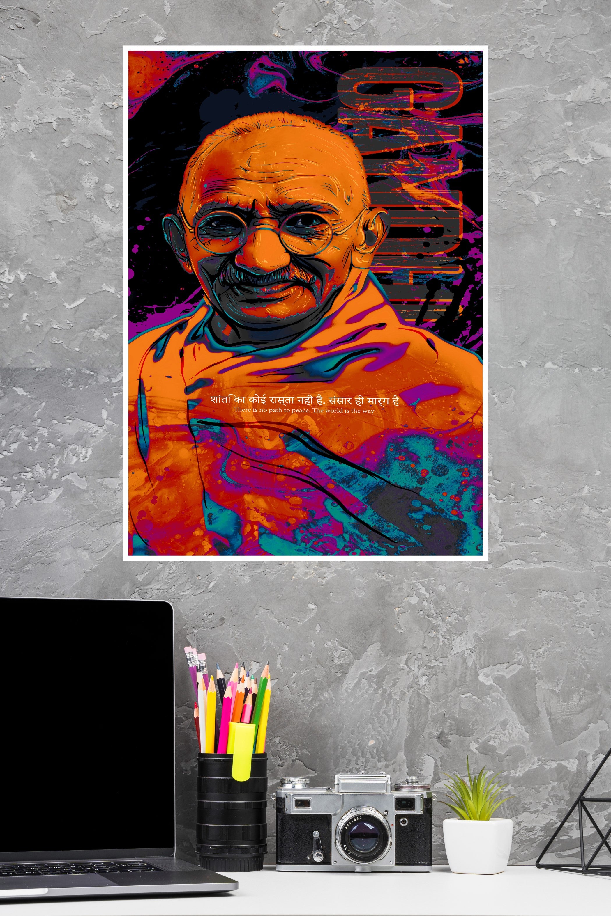 Mahatma Gandhi Poster | Art Posters – The Poster Valley