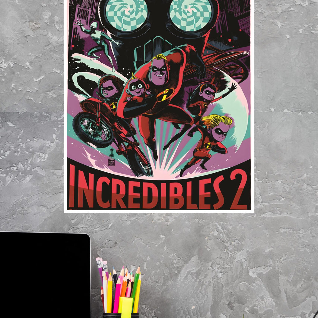 The incredibles 2 Movie Poster | Hollywood Posters – The Poster Valley