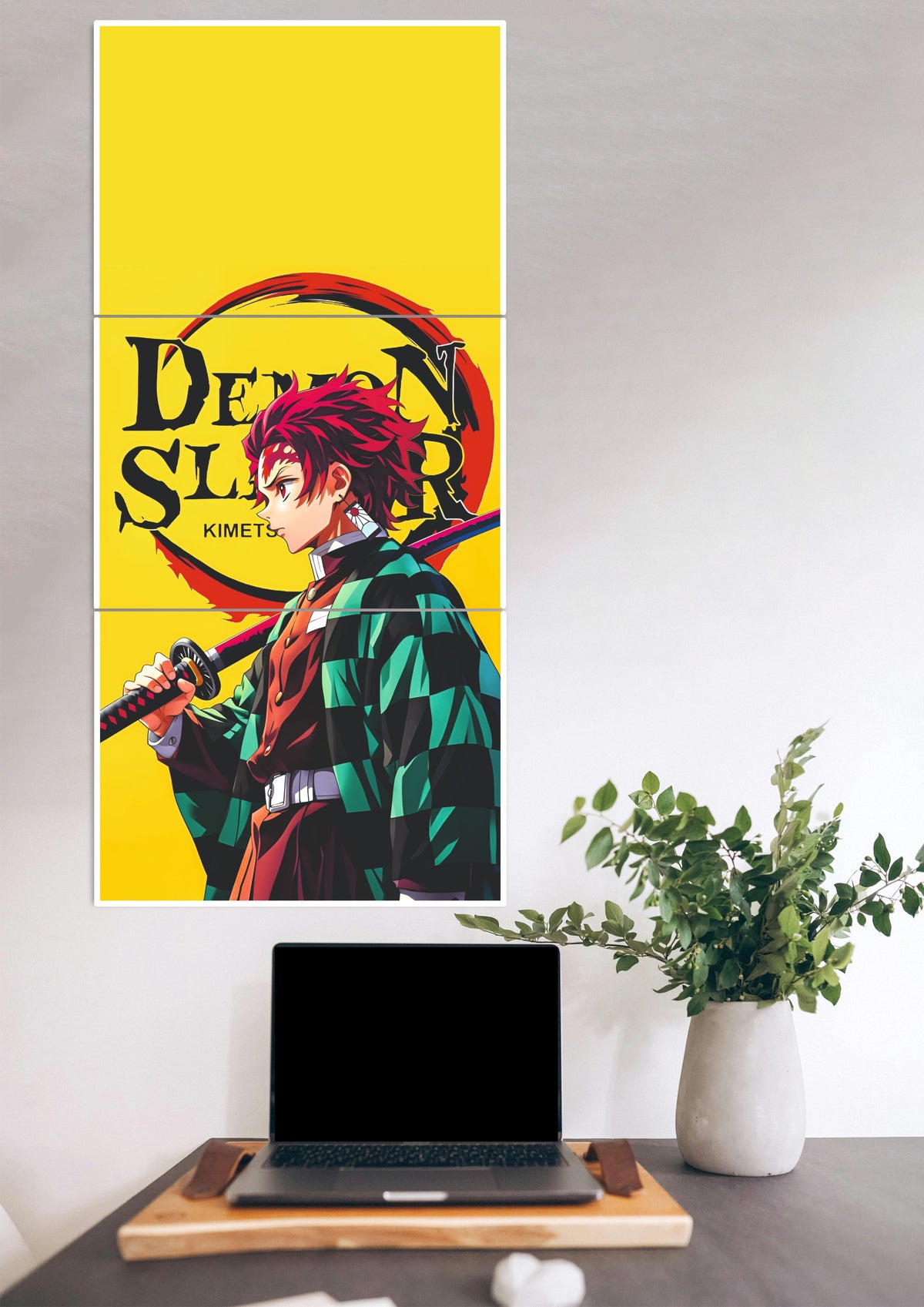 Demon slayer kimetsu no yaiba Poster | 3 Split Poster – The Poster Valley