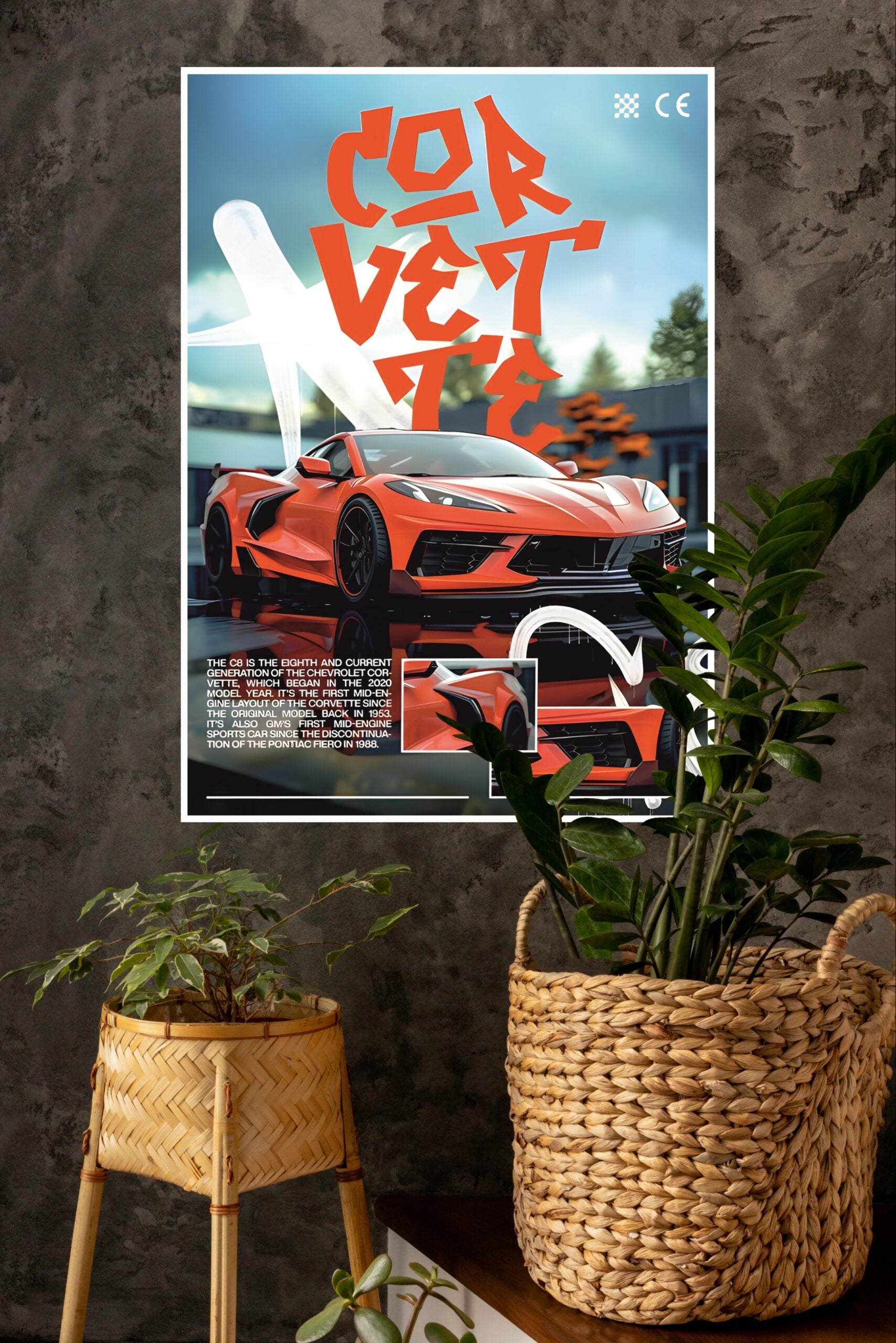 Chevrolet Corvette C8 Poster | Cars Posters – The Poster Valley