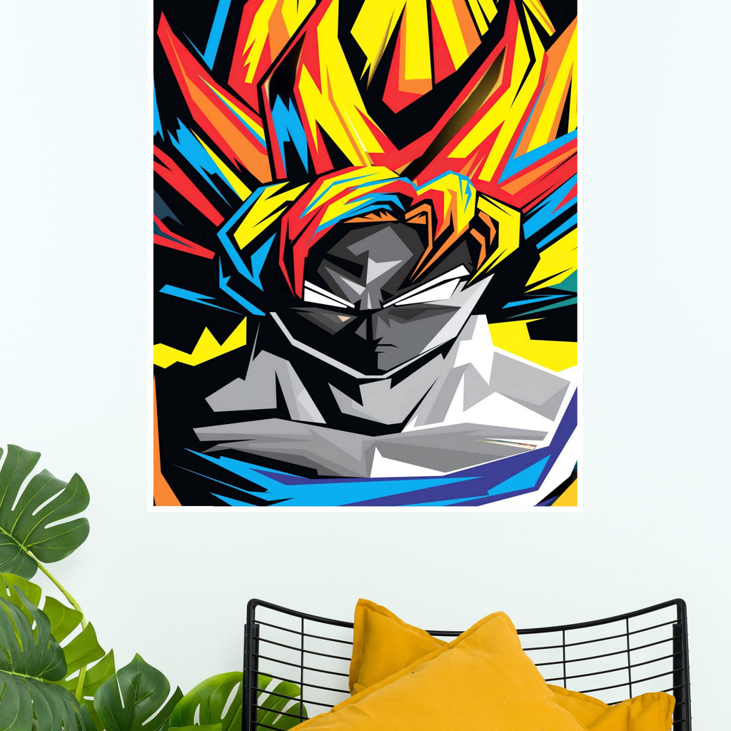 Colorful Poster of Goku | Anime Posters – The Poster Valley