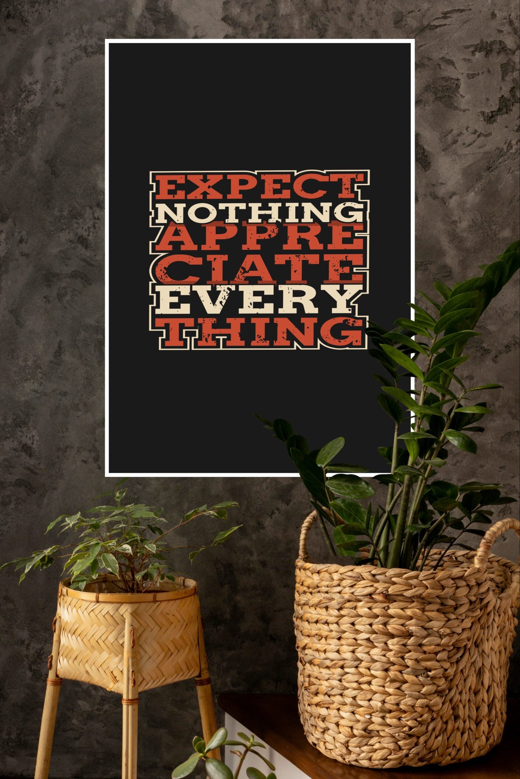 Expect Nothing Poster | Gym and Motivational Quotes Posters – The ...
