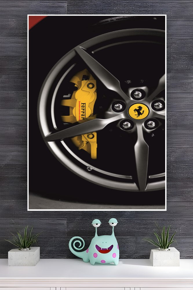 Ferrari F8 Spider Alloy Wheel Poster | Cars Posters – The Poster Valley