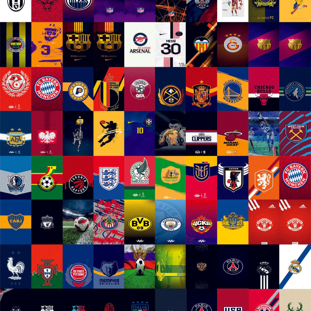 Football World Wall Collage Kit - A4 Size Wall Posters Set - BRANDQ ...