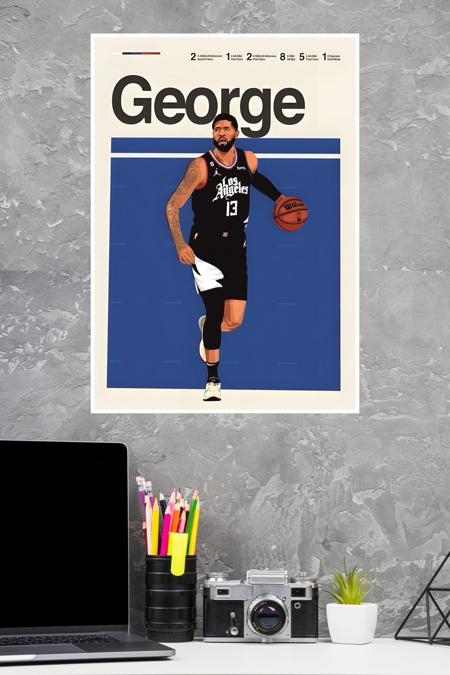 George Poster | Basketball Posters | Sports Posters – The Poster Valley