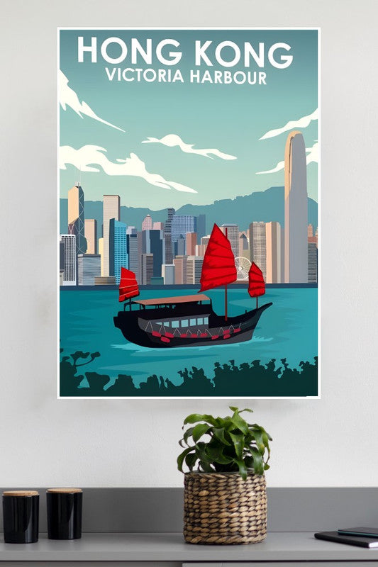 Hong Kong Lack Poster | CIty Posters – The Poster Valley