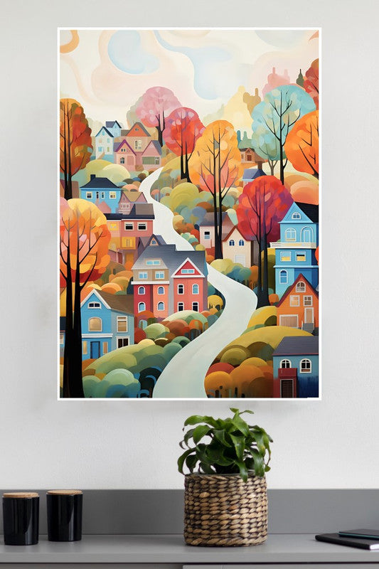 Illustrating a CIty Bursting wIth Colors Poster | CIty Posters – The ...