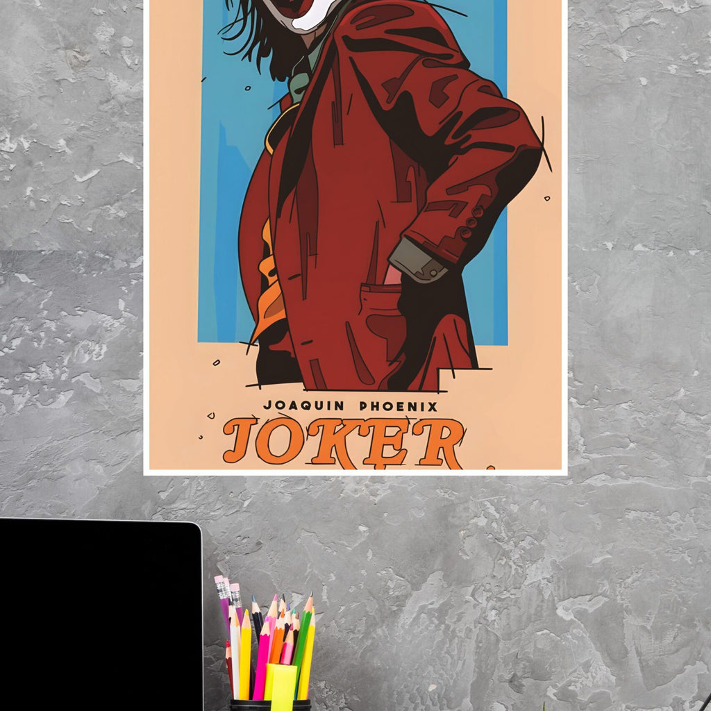 Joaquin Phoenix Joker Movie Poster | Dc Poster | Superhero Posters ...