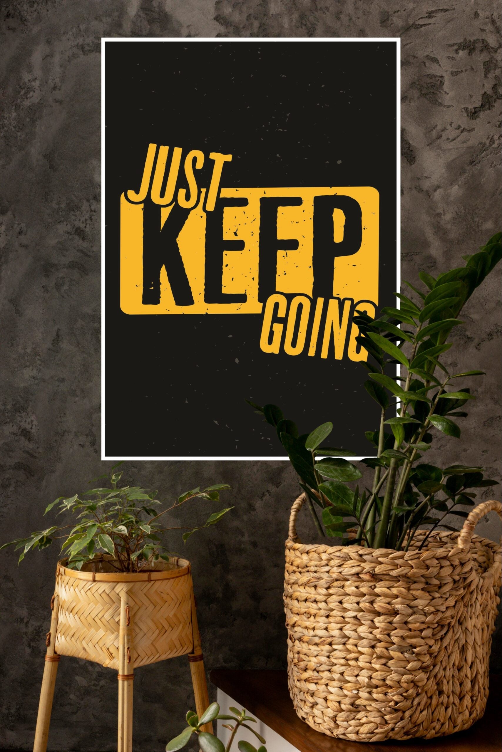 Just Keep Going Poster | Gym and Motivational Quotes Posters – The ...