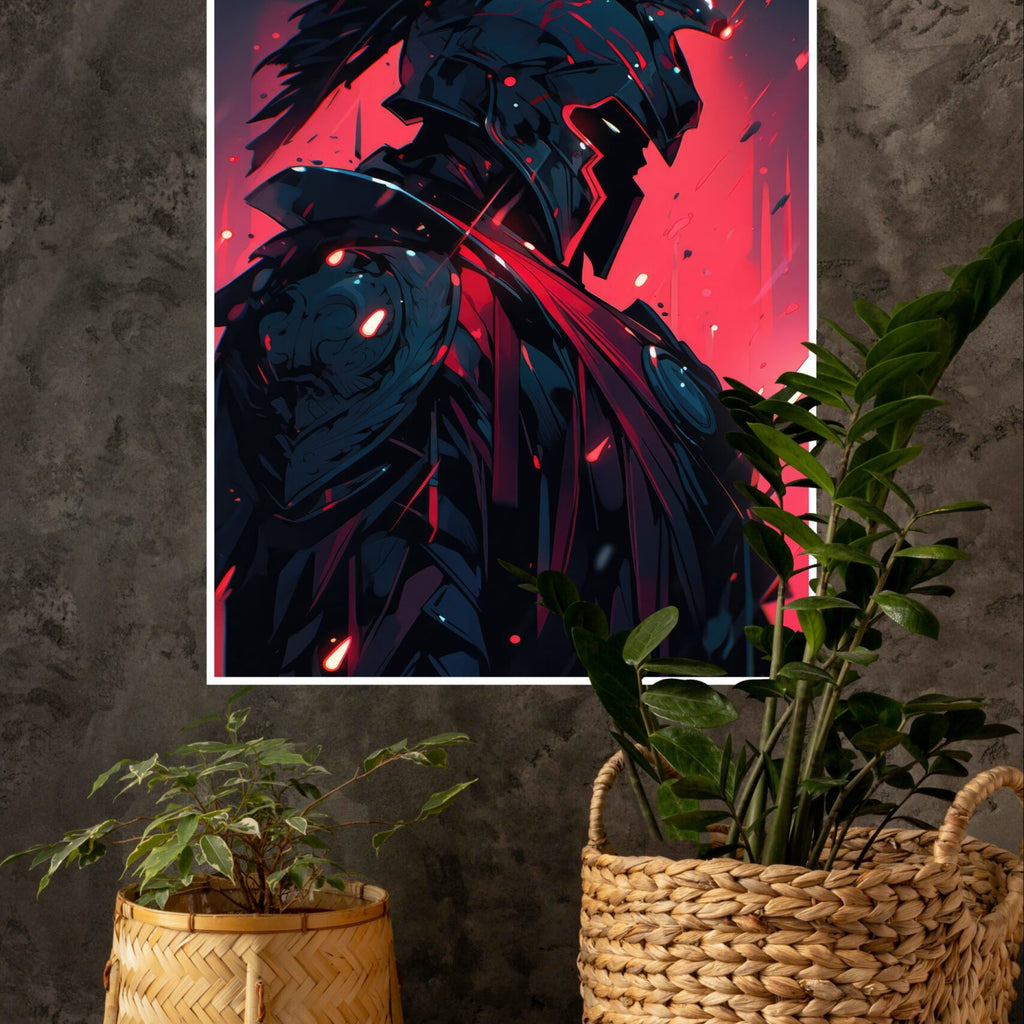 Korean Warrior Poster | Darkness Posters – The Poster Valley