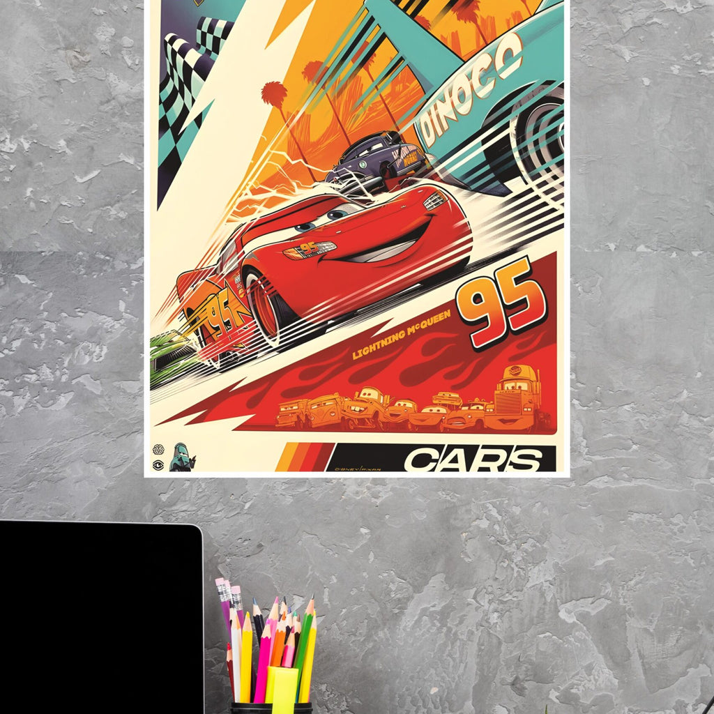 LIGHTLING McQUEEN The Cars Poster | Animated Movie Posters – The Poster ...