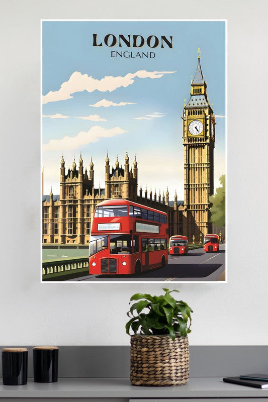 London CIty Bus Poster | CIty Posters – The Poster Valley