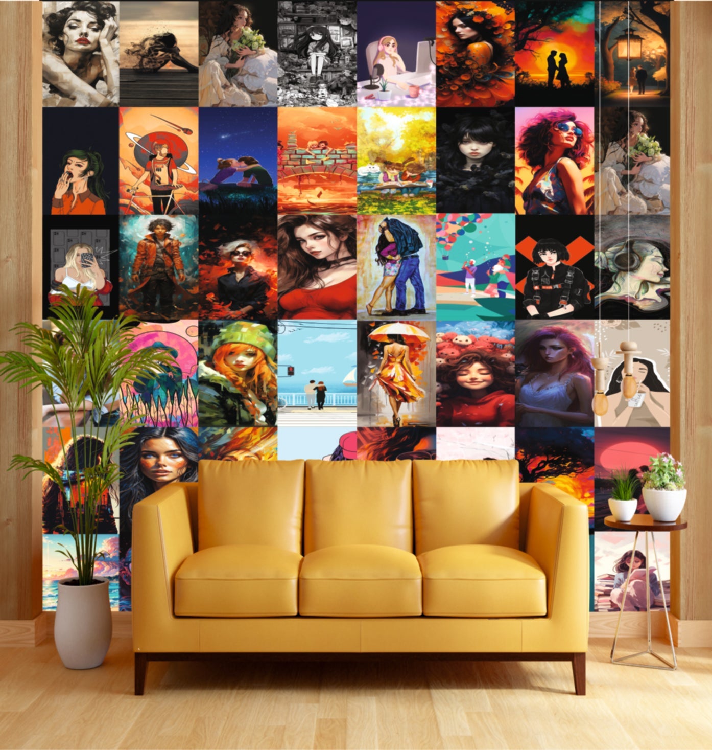 Man Women Portraits Wall Collage Kit - A4 Wall Posters - BRANDQ – The ...