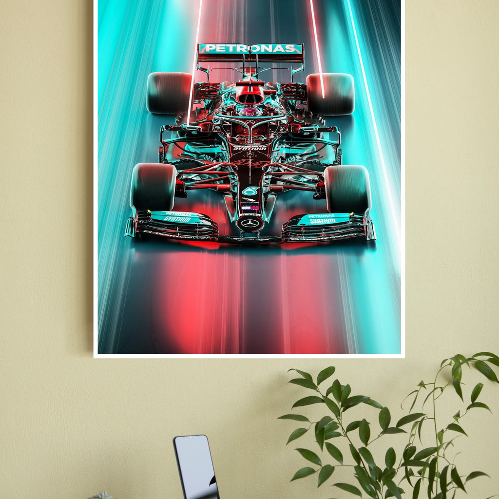 Mercedes AMG Petronas F1 Formula 1 Car Poster | Formula 1 Posters – The ...