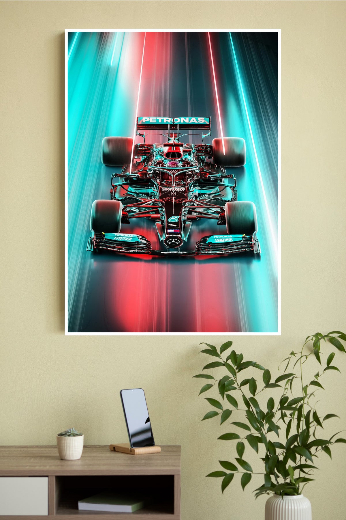 Mercedes AMG Petronas F1 Formula 1 Car Poster | Formula 1 Posters – The ...