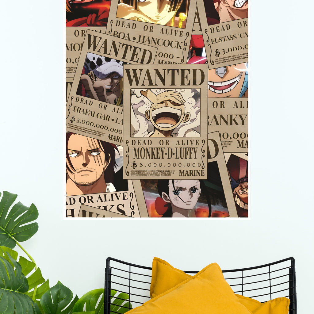 Monkey D. Luffy Wanted Poster | Anime Posters – The Poster Valley