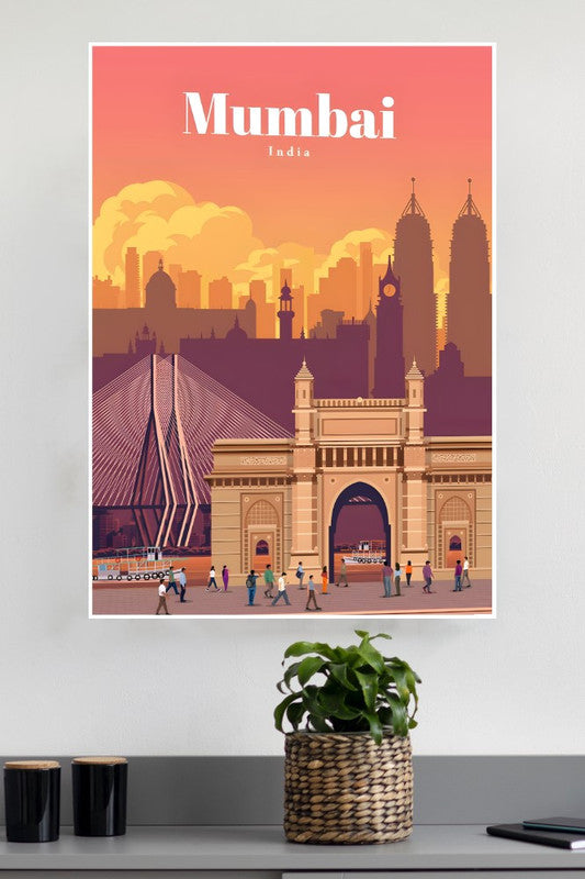 Mumbai Poster | CIty Posters – The Poster Valley