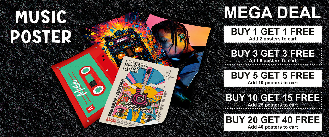 Music Posters | Musician & Band Wall Art – The Poster Valley