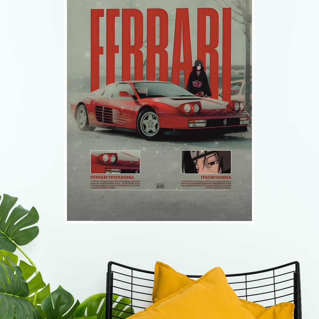 Ferrari Testarossa Poster | Formula 1 Posters – The Poster Valley