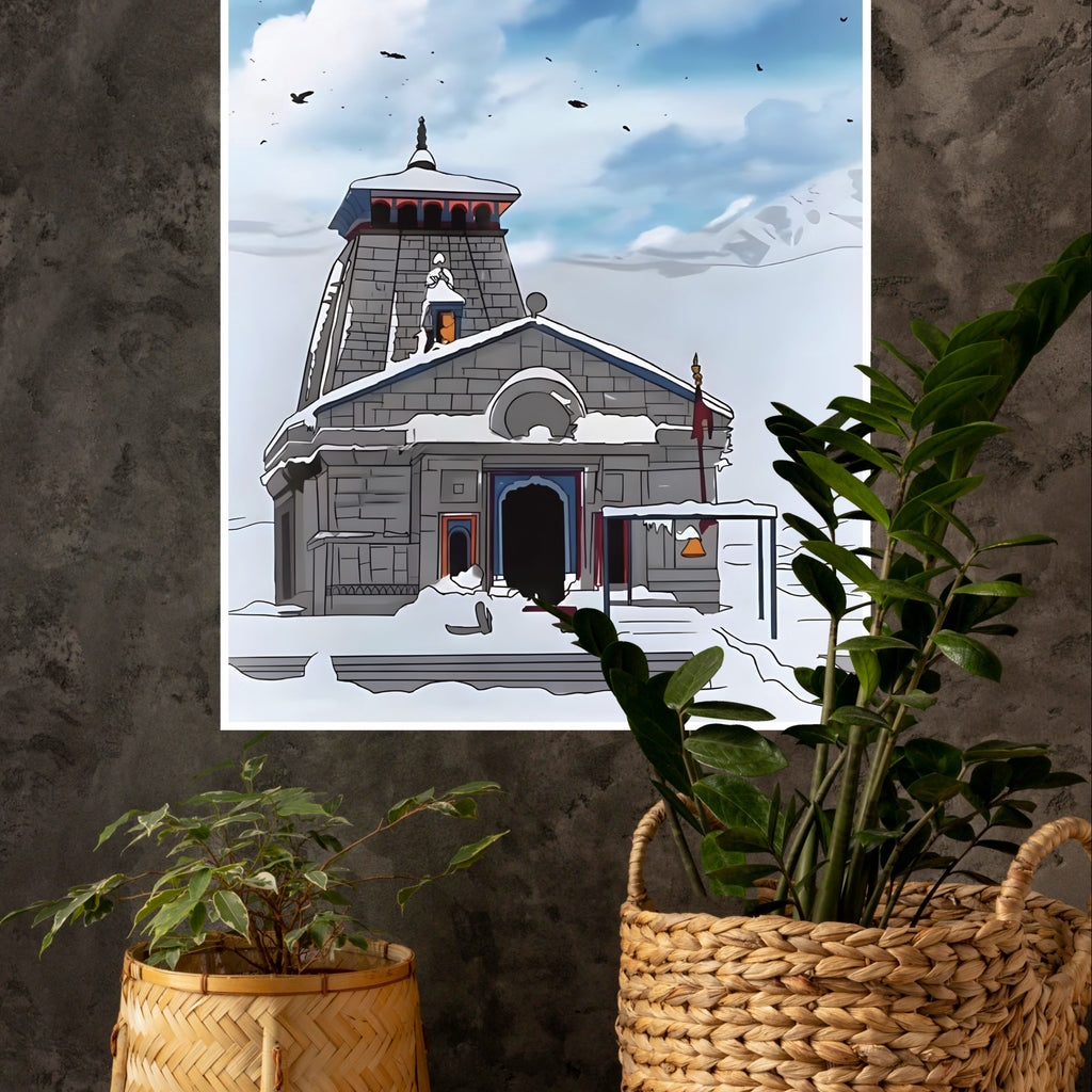 Kedarnath Temple Poster | God Posters – The Poster Valley
