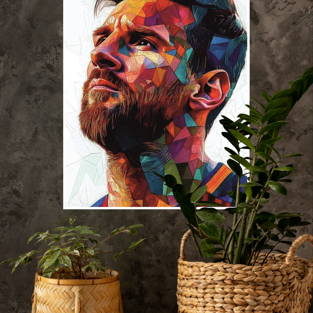 Lionel Messi Canvas Poster | Football Posters – The Poster Valley