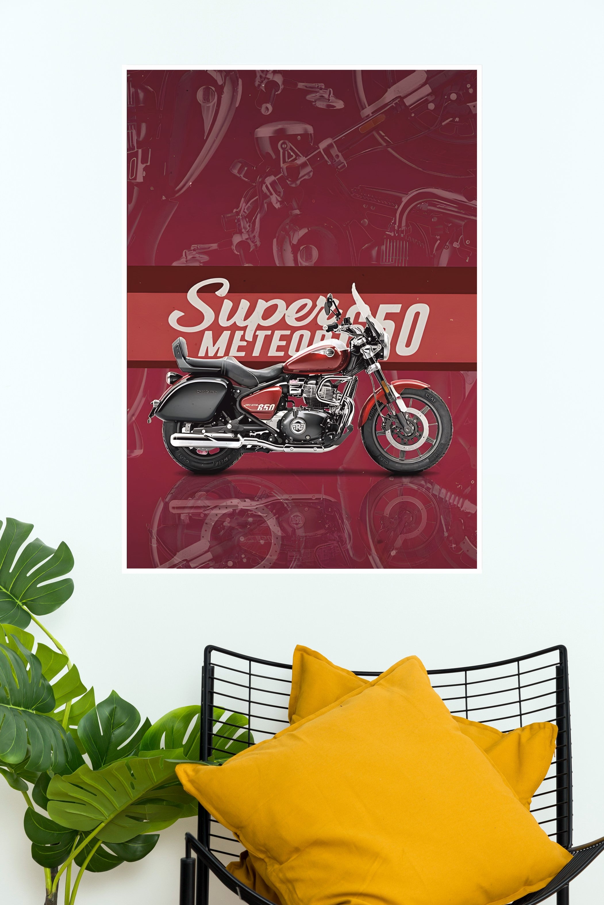 Royal Enfield Super Meteor 650 Poster | Bike Posters – The Poster Valley
