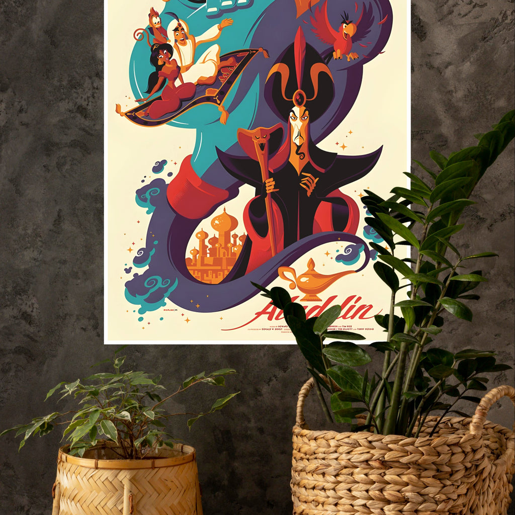 The Walt Disney Aladdin Poster | Animated Movies Posters – The Poster ...