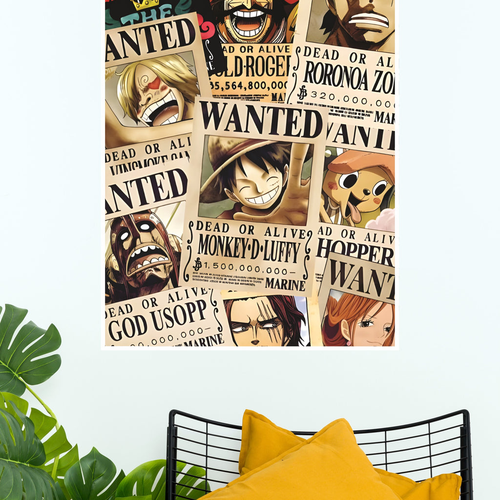 One Piece Anime Wanted Poster | Anime Posters – The Poster Valley