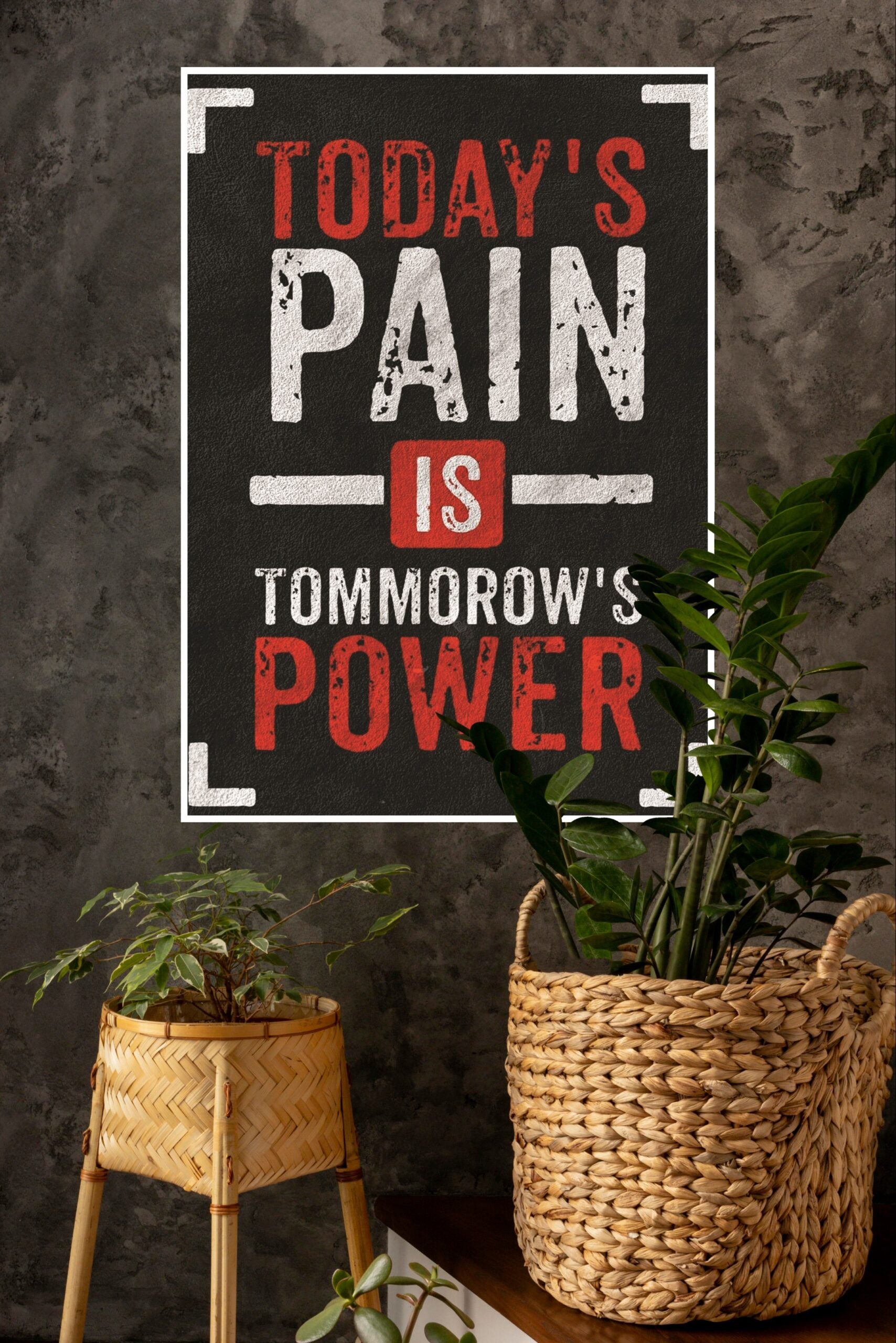 Pain is Power Poster | Gym and Motivational Quotes Posters – The Poster ...