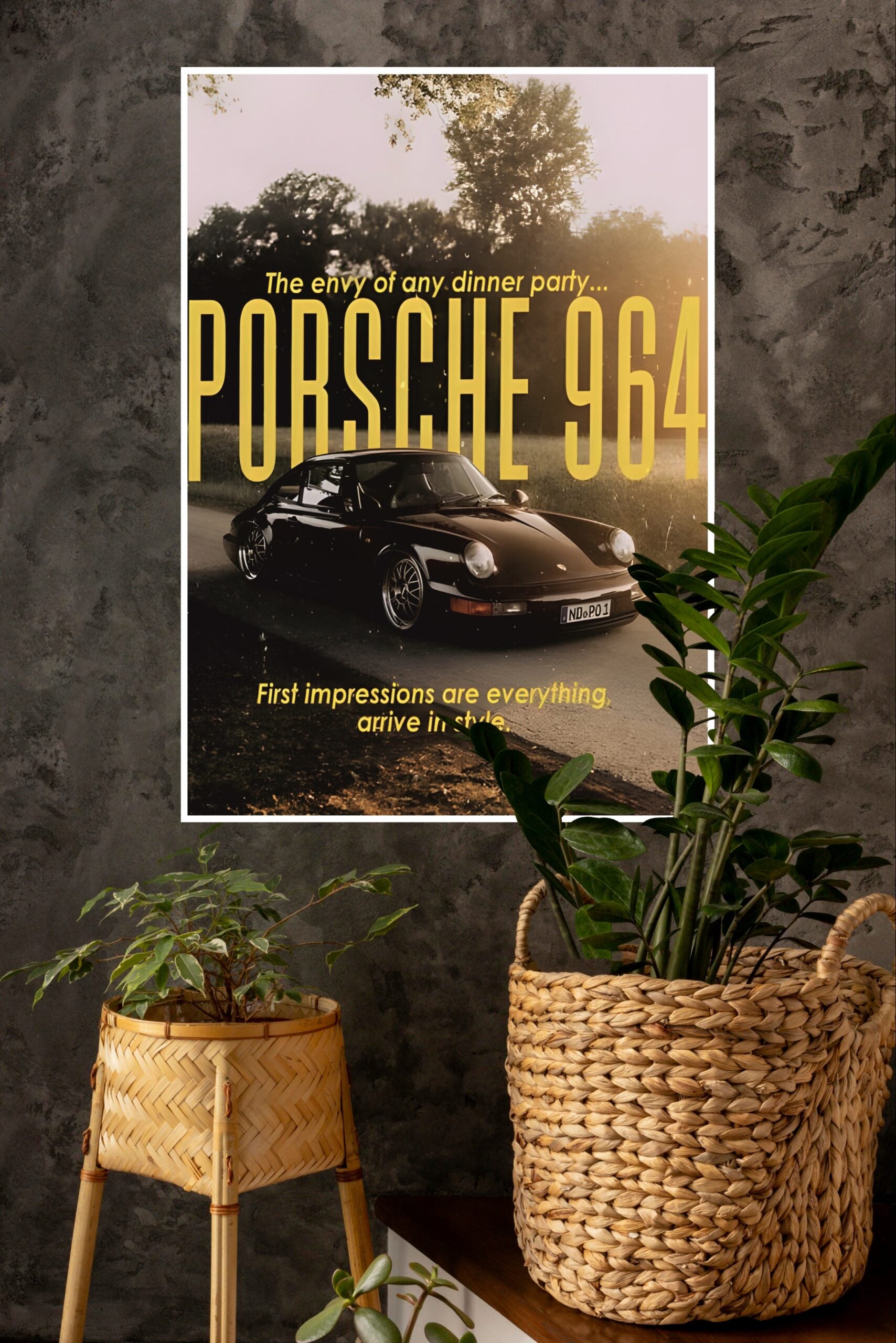 Porsche 964 Poster | Cars Posters – The Poster Valley
