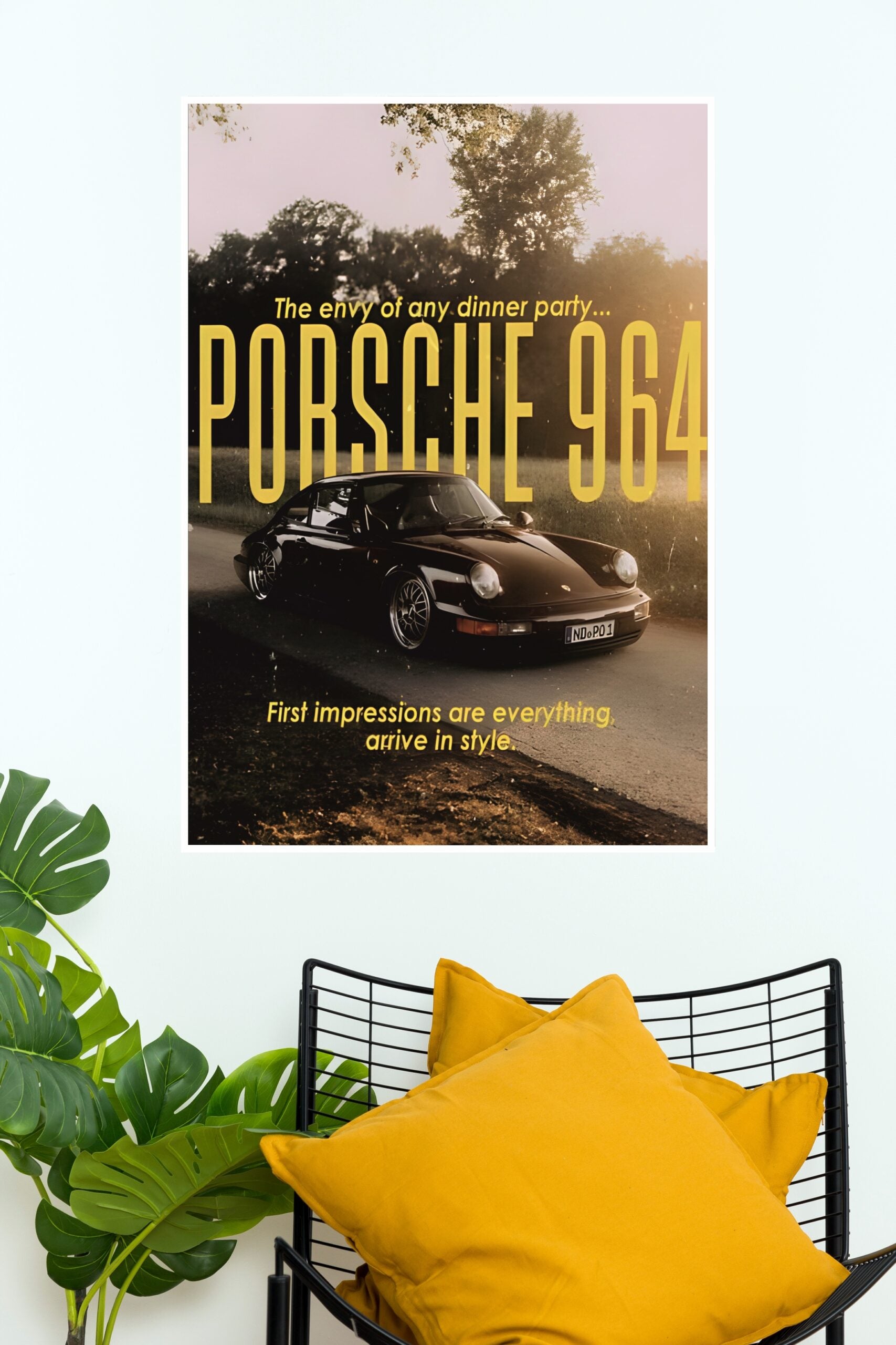 Porsche 964 Poster | Cars Posters – The Poster Valley