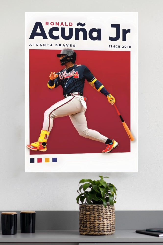 Acuna Jr Poster | Baseball Posters – The Poster Valley