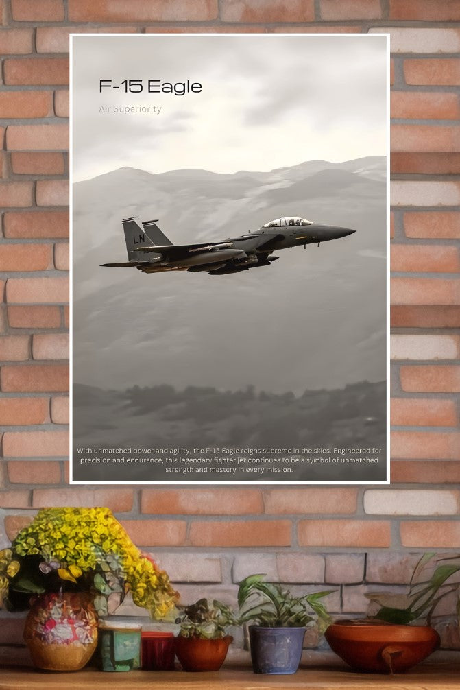 F-15 Eagle Poster | Fighter Plane Posters – The Poster Valley