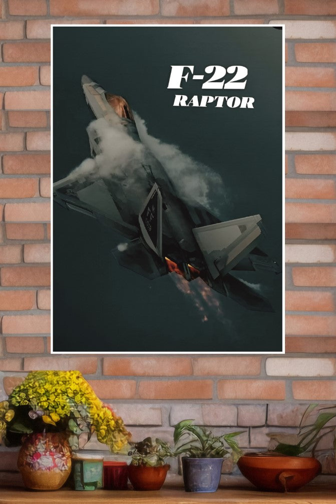 Raptor Poster | Fighter Plane Poster – The Poster Valley