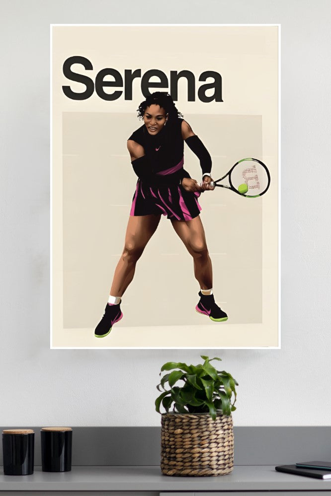Serena Williams Poster | Tennis Champions Posters – The Poster Valley