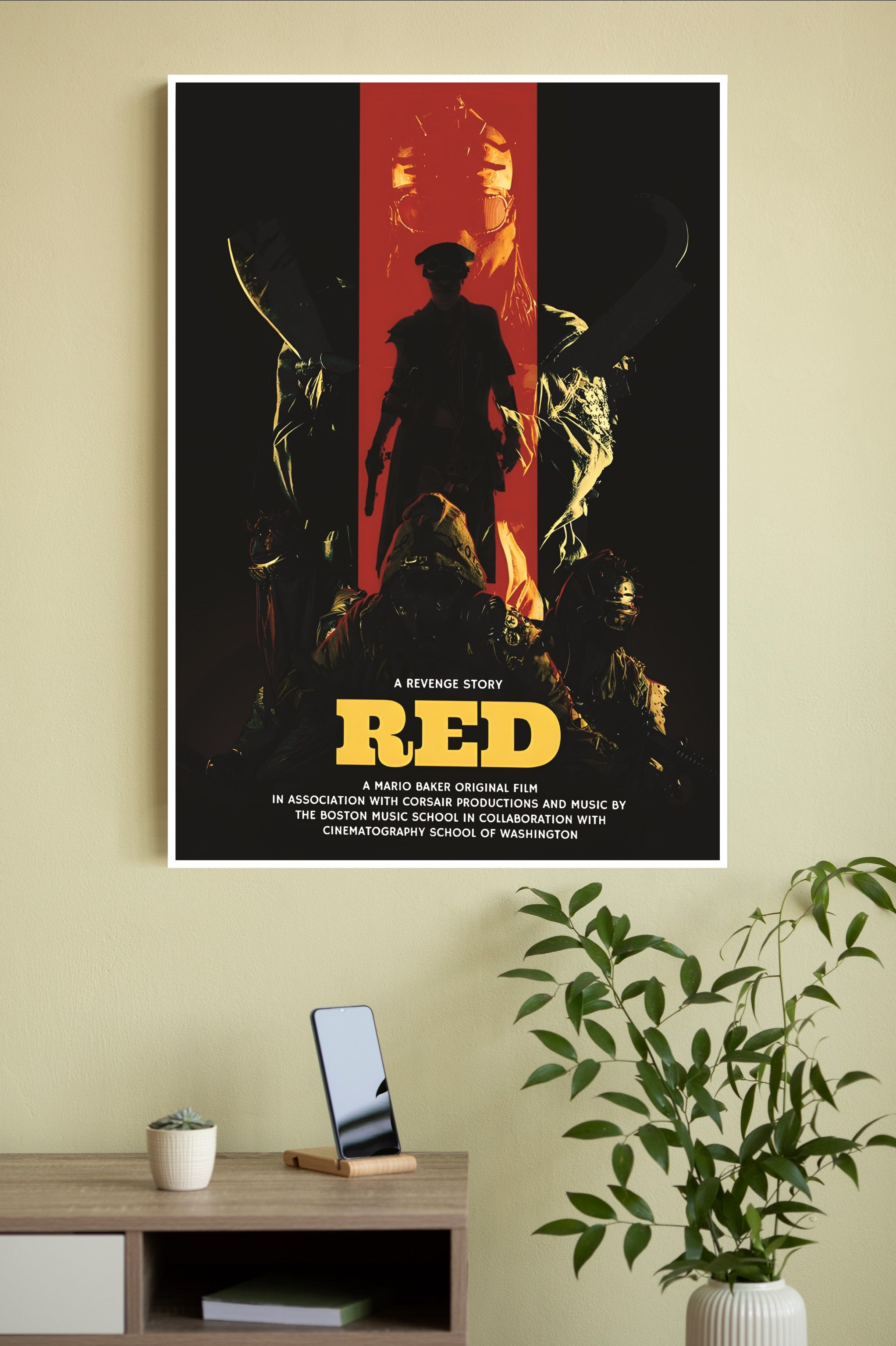 A Revenge Story Red Poster | Hollywood Movies Posters – The Poster Valley