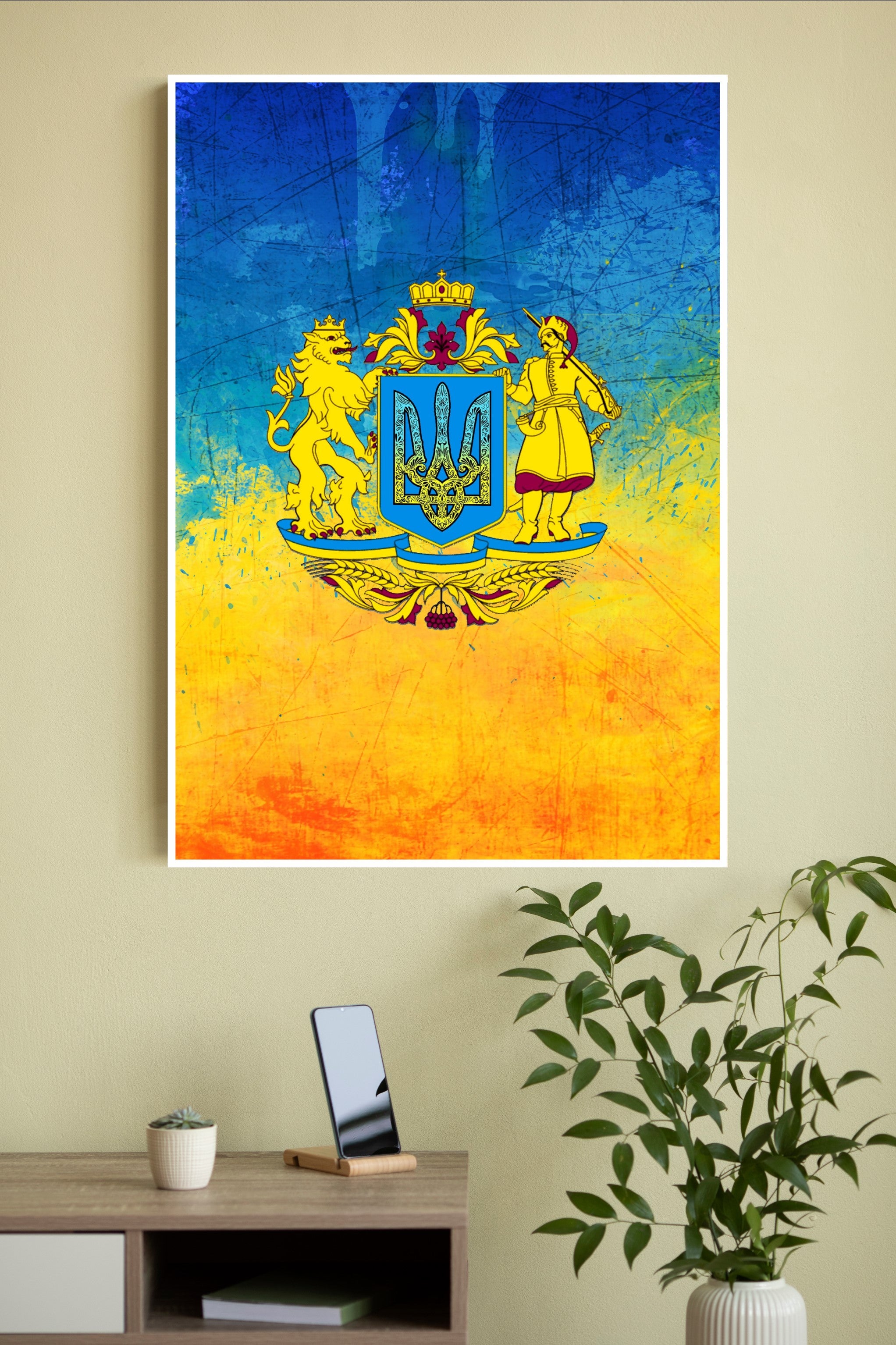 Flag of Ukraine Poster | Football Posters – The Poster Valley