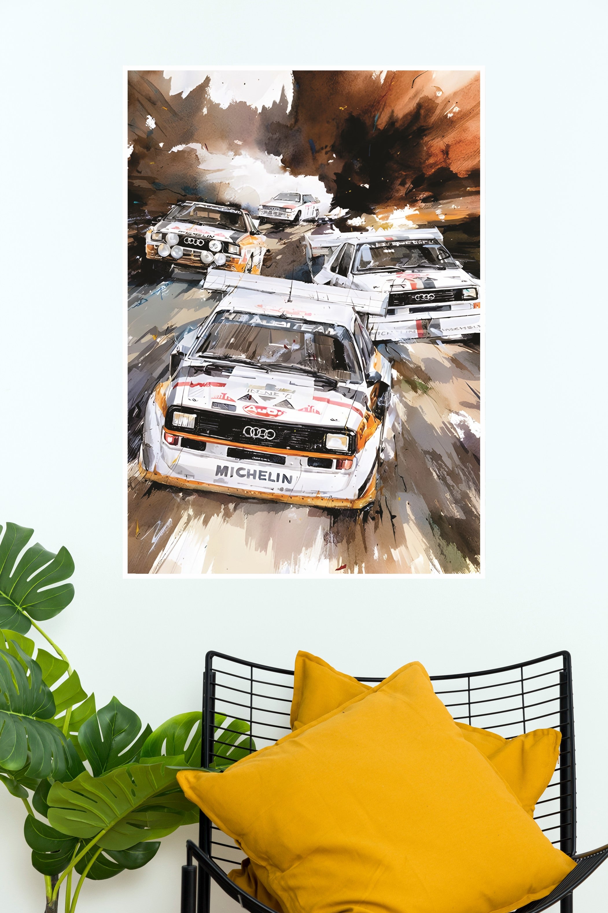 White Sport Audi Poster | Cars Posters – The Poster Valley