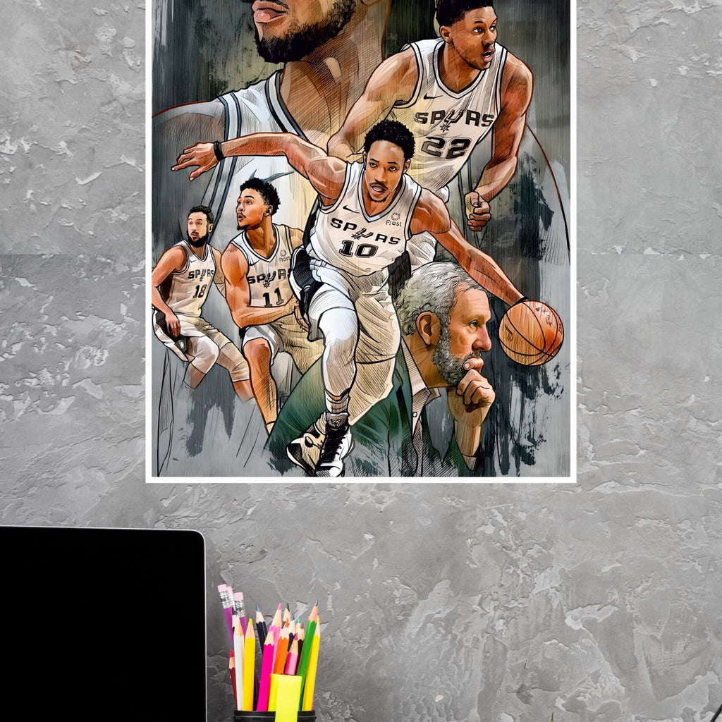 San Antonio Spurs Poster | Basketball Posters | Sports Posters – The ...