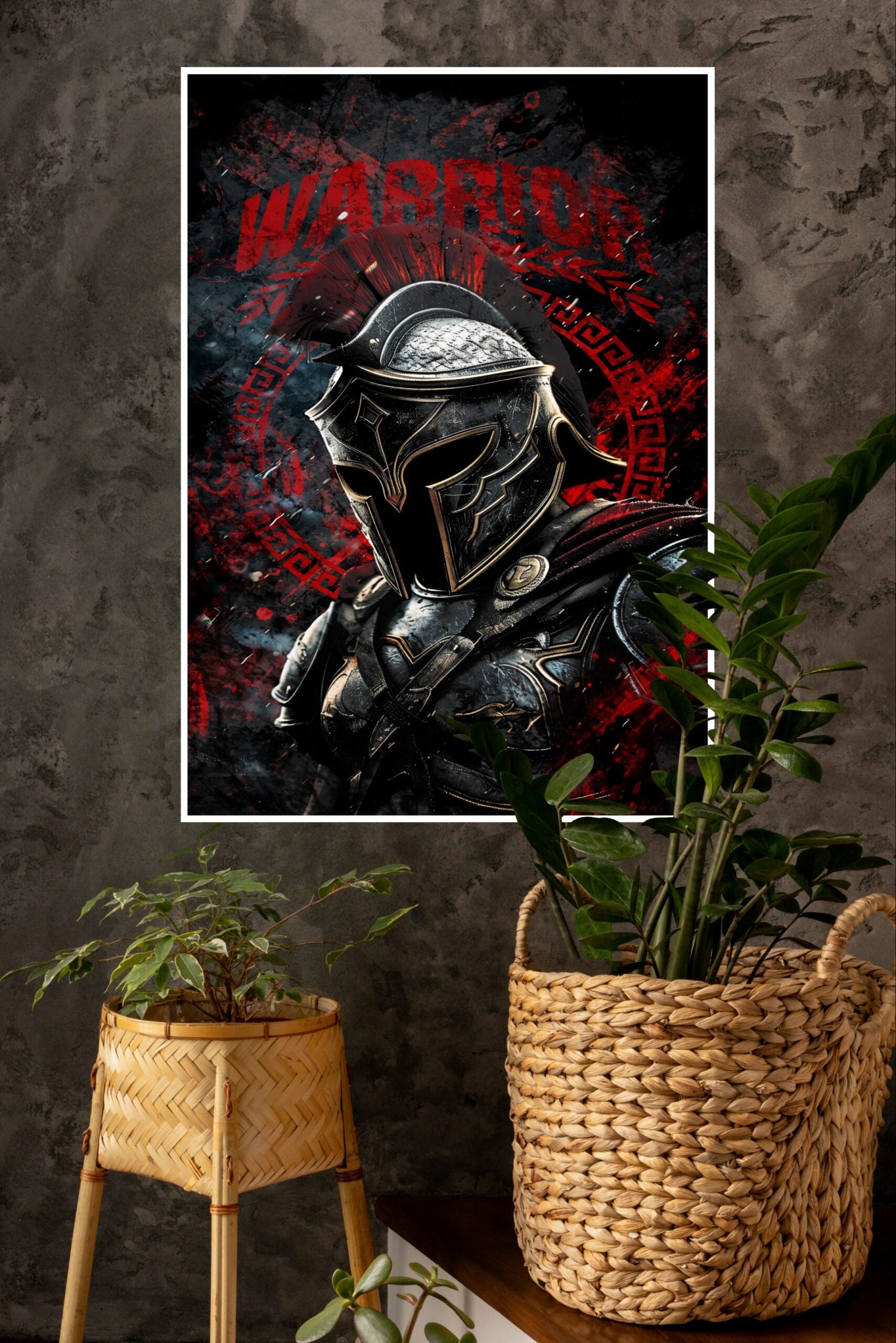 Spartan Warrior Poster | Darkness Posters – The Poster Valley
