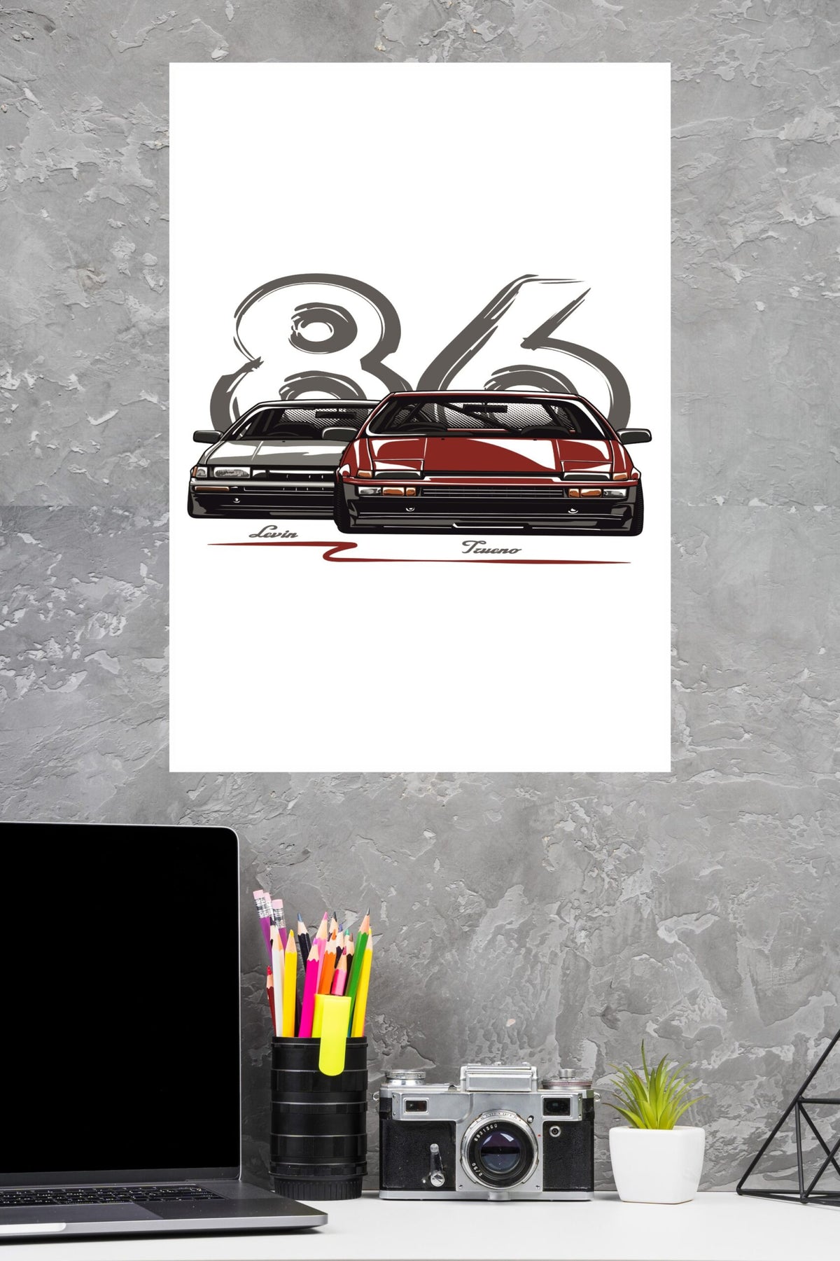 Toyota Sprinter Trueno AE86 Poster | Cars Posters – The Poster Valley