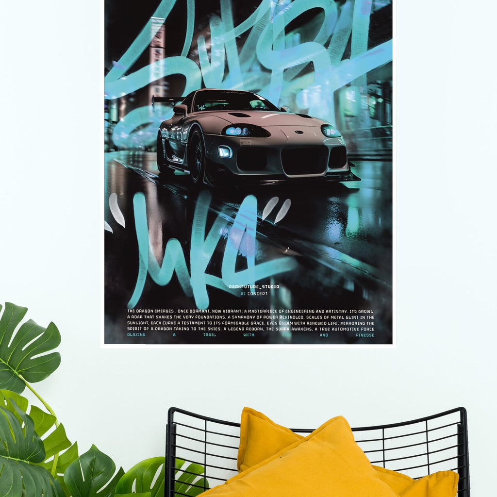 Toyota Supra Poster | Cars Posters – The Poster Valley