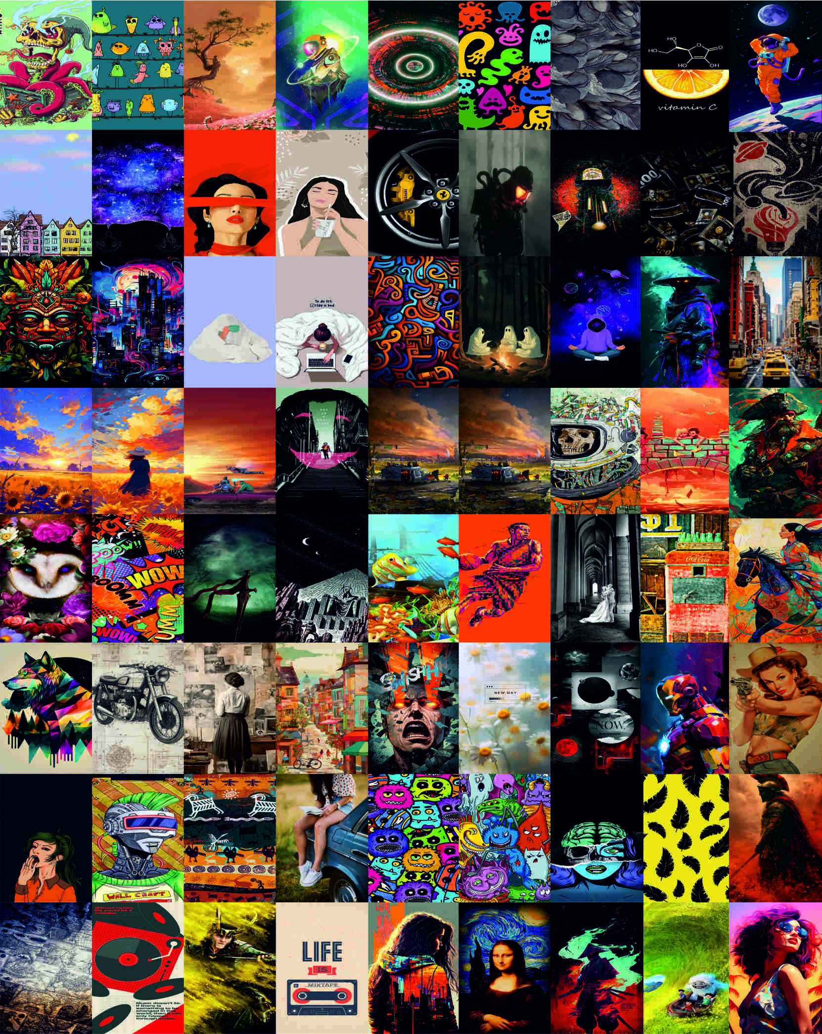 Ugly Wall Collage Kit - A4 Size Wall Posters Set - BRANDQ – The Poster ...
