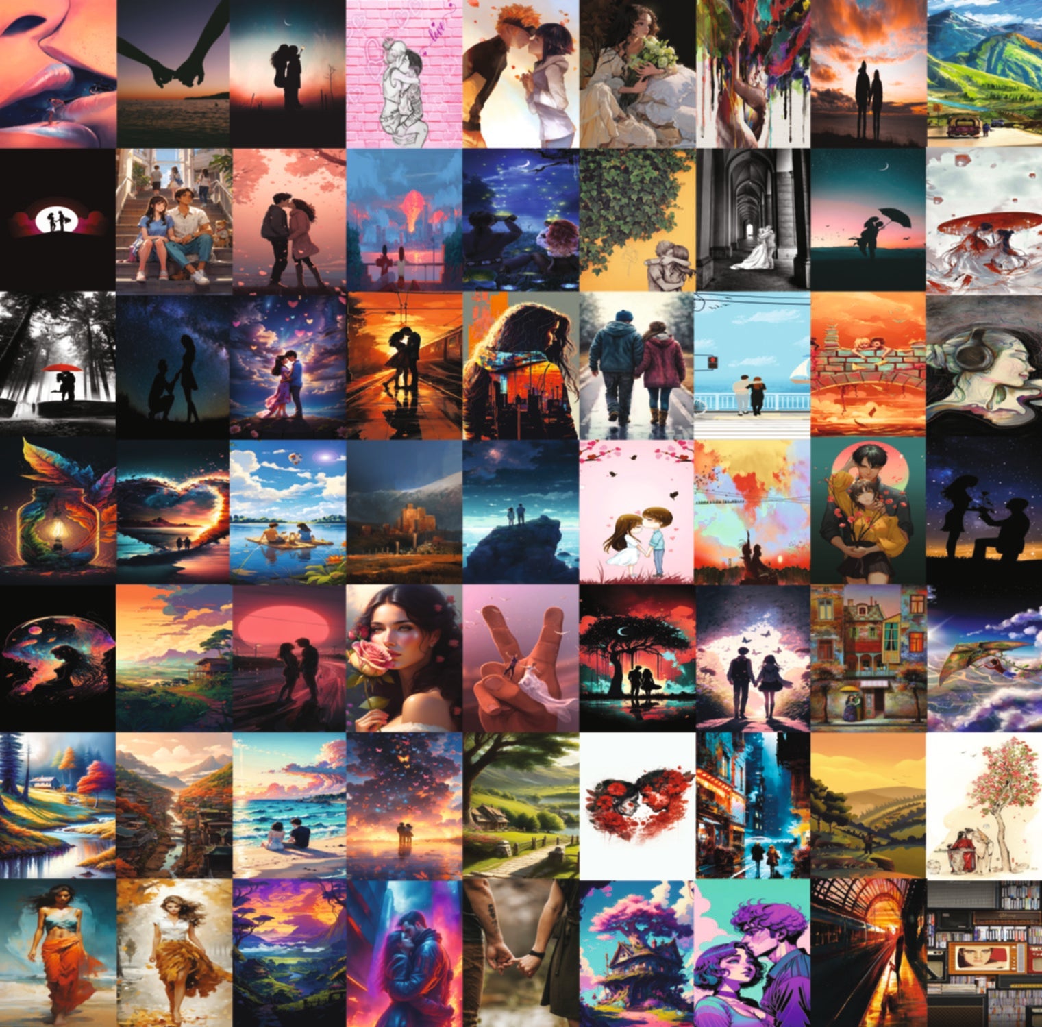 Unconditional Love Wall Collage Kit - A4 Wall Posters - BRANDQ – The ...