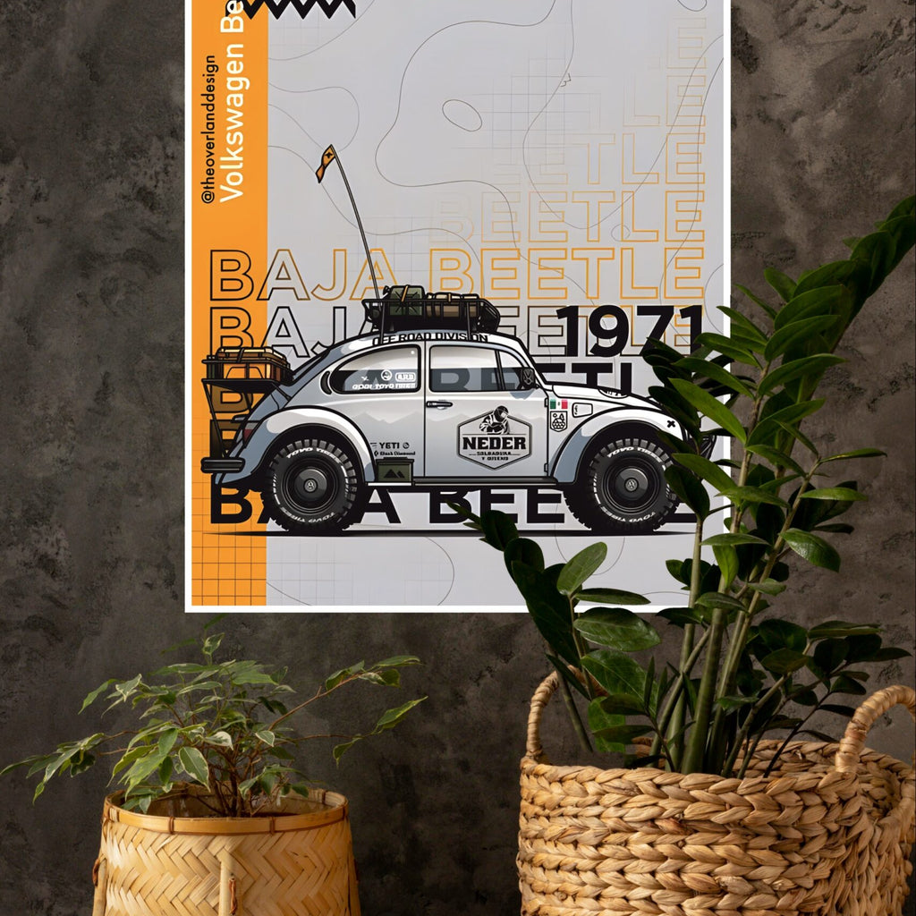 Volkswagen Beetle Poster | Cars Posters – The Poster Valley