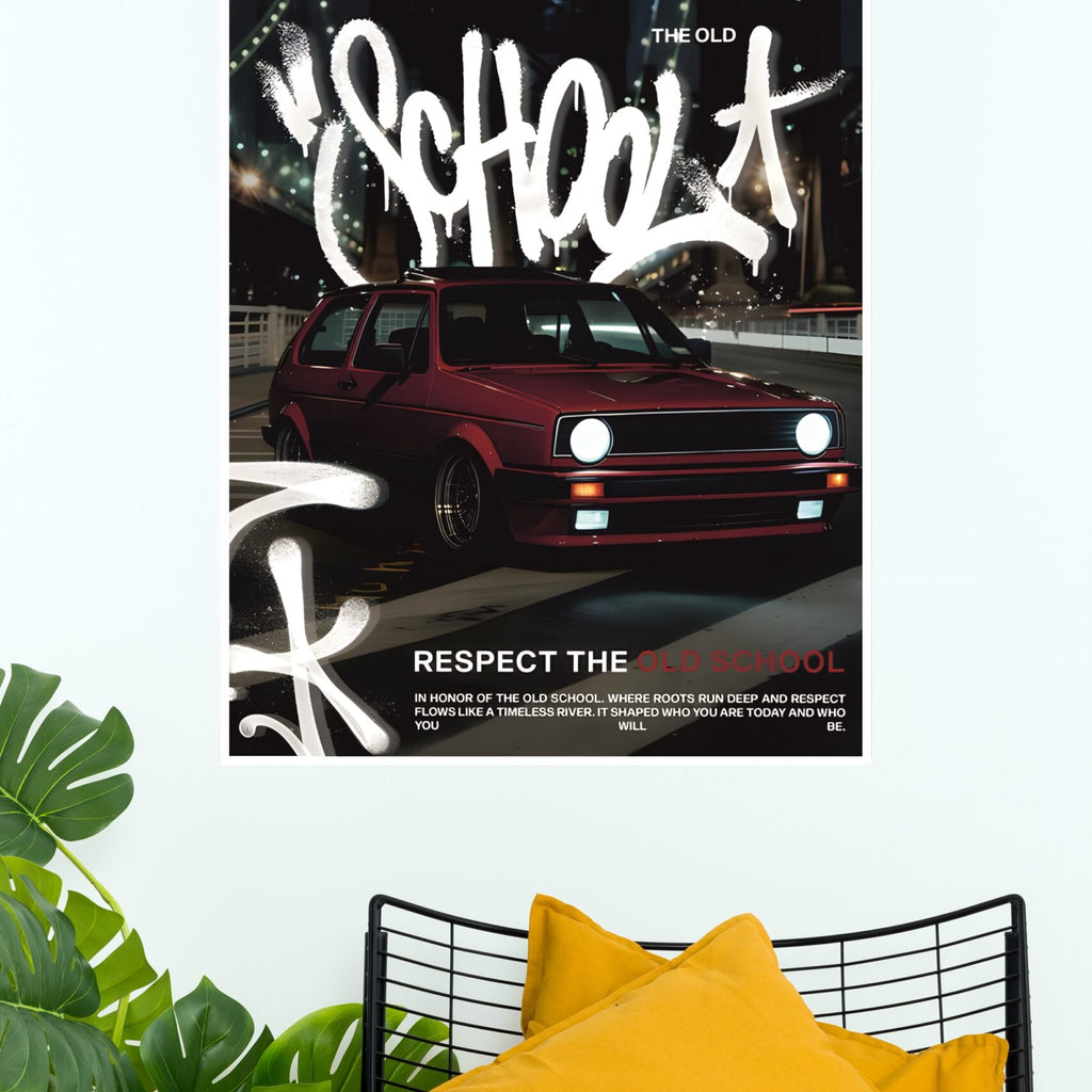 Volkswagen Golf Mk2 Poster | Cars Posters – The Poster Valley